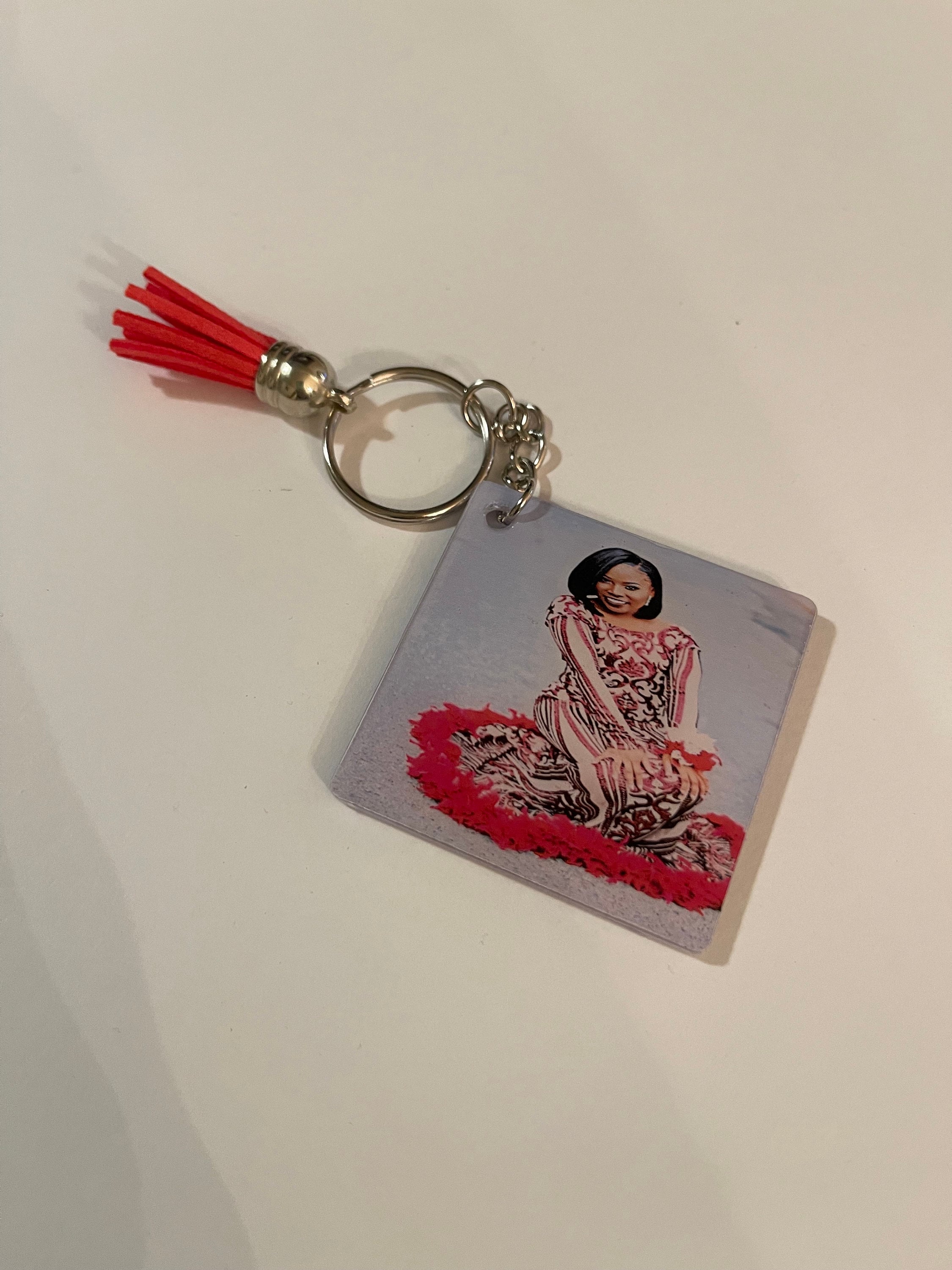 Customized/ Personalized Photo/memory Keychain/ Double-sided - Etsy