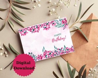 Birthday Card Printable | Digital Birthday Cards | Printable Birthday ...