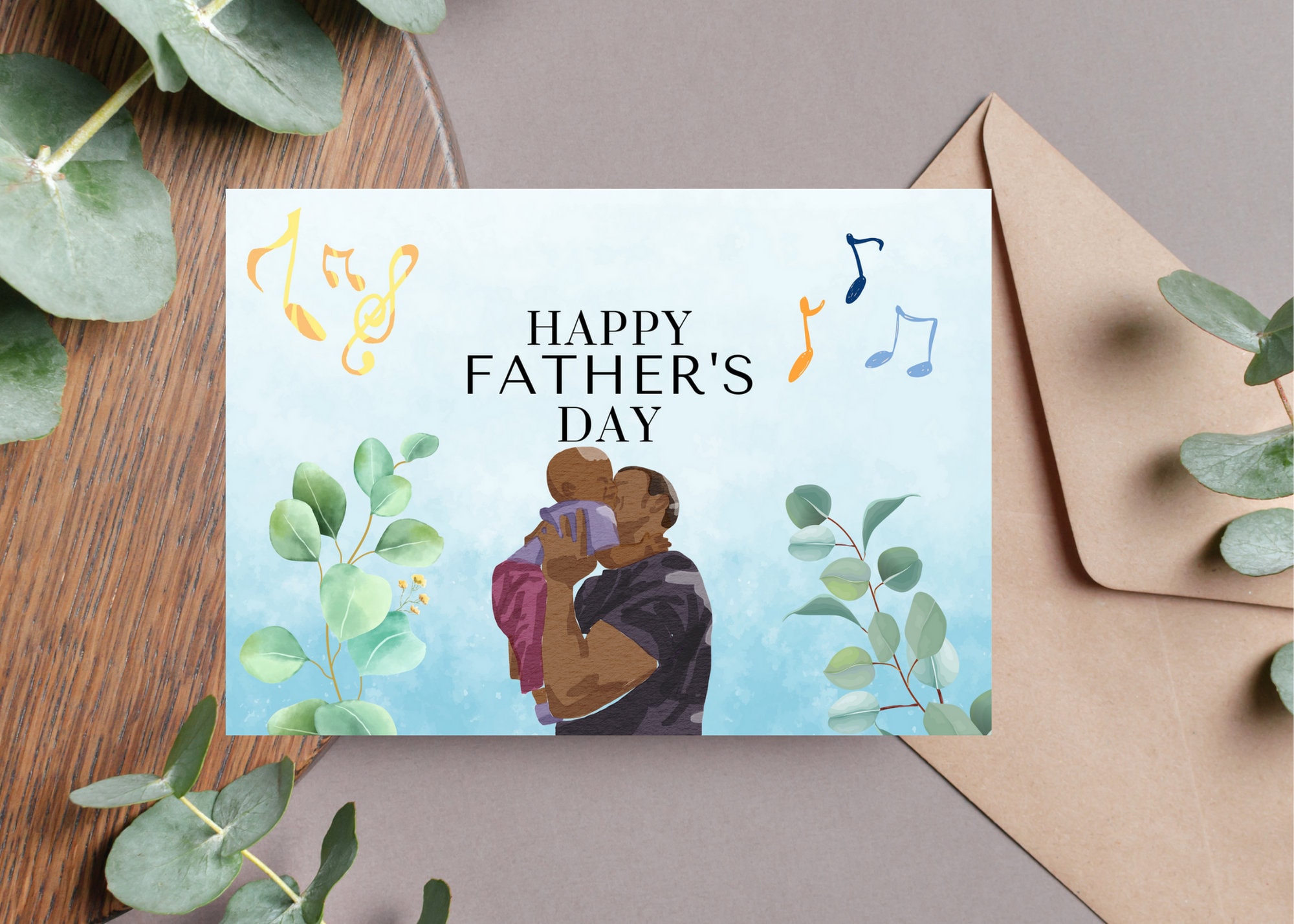 Happy Father's Day Printable Card / Instant Download PDF / - Etsy