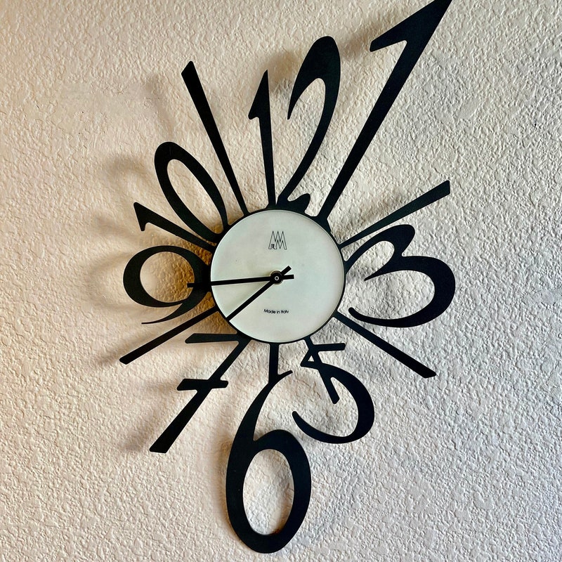 80s Wall Clock - Etsy