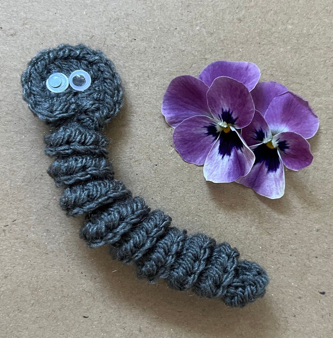 Worry Worms * Greys * Handmade * Crochet * Gift * Fidget |stress ...