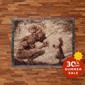Ymir Fritz and the Devil of All Earth Hand Woven Blanket Aot Tapestry ...