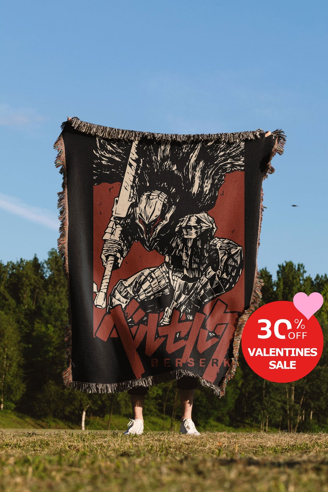 Guts Hand Woven Blanket Manga Tapestry Throw Anime Poison - Etsy