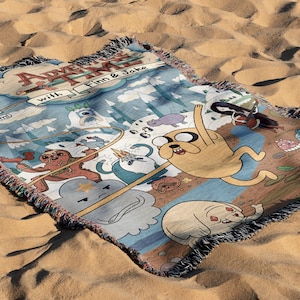 Cartoon Show Hand Woven Blanket | Comic Tapestry Throw | Poison - Etsy