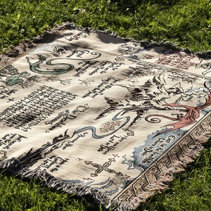 Lord of the Rings Thorin's Woven Blanket | Bilbo Baggins Tapestry Throw ...