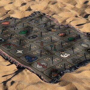 Runescape Hand Woven Blanket Max Stats 2277 Tapestry Throw Meme Poison ...