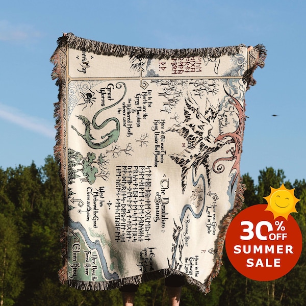 Lord of the Ring Tapestry Throw - Etsy