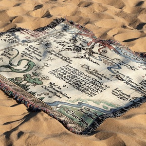 Lord of the Rings Thorin's Woven Blanket | Bilbo Baggins Tapestry Throw ...