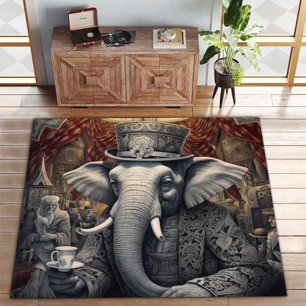 Elephant Rug - Etsy