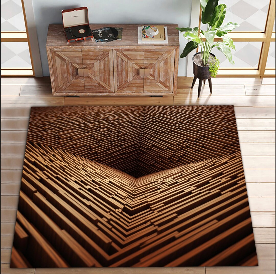 Vortex Rug Area Rug Illusion Rug Popular Rug Living Room - Etsy