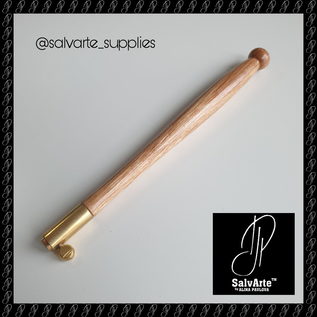 Original French Tambour Beading Embroidery Hook Holder Handle Needle ...