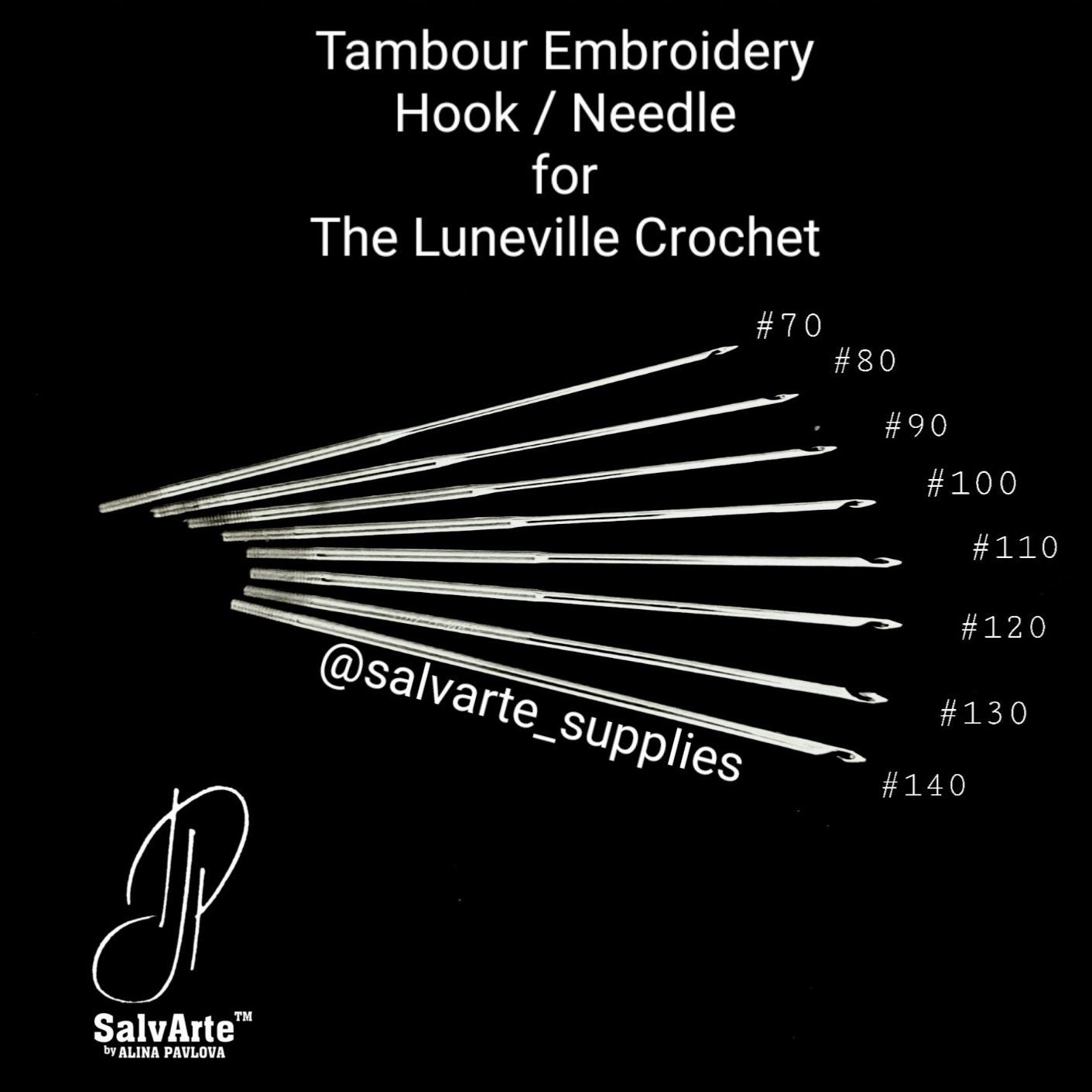 Original Tambour Beading Embroidery Hook Needle Crochet De Luneville ...