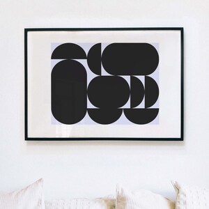 MINIMALIST Posters | Abstract Printable Geometric Shapes Bauhaus ...