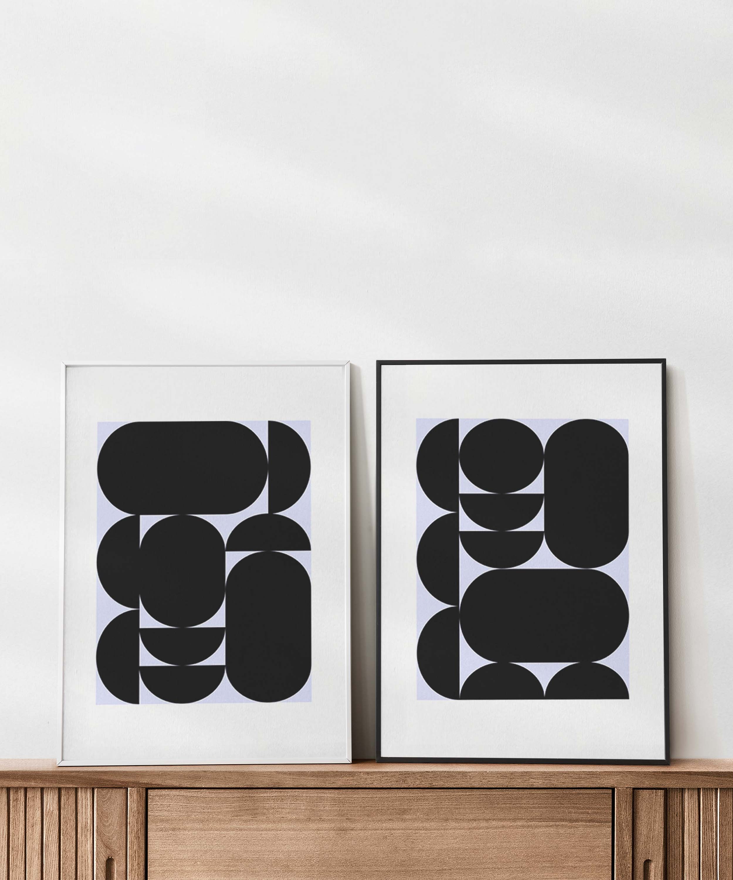 MINIMALIST Posters Abstract Printable Geometric Shapes Bauhaus ...