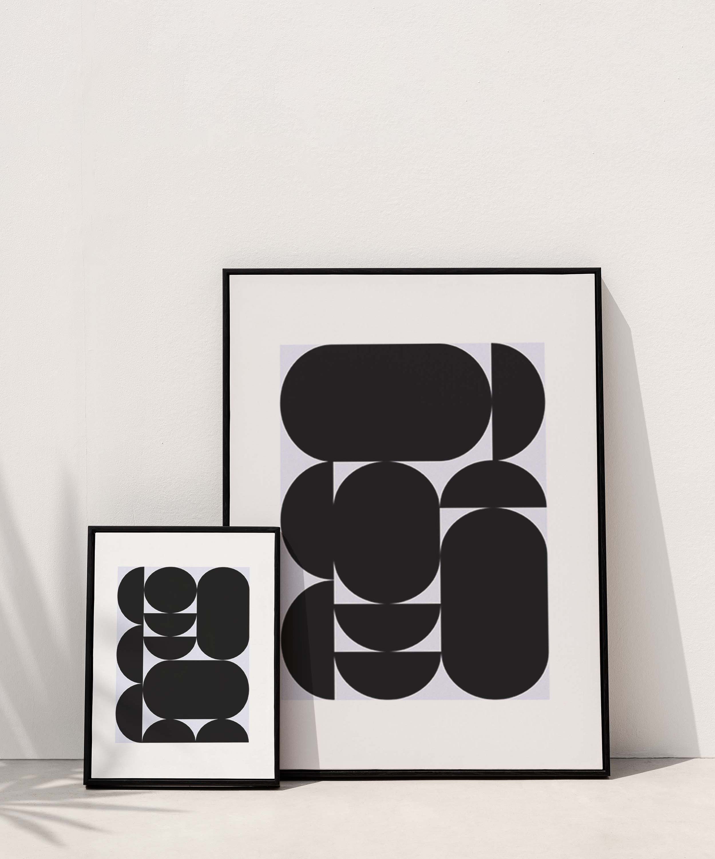 MINIMALIST Posters Abstract Printable Geometric Shapes Bauhaus ...