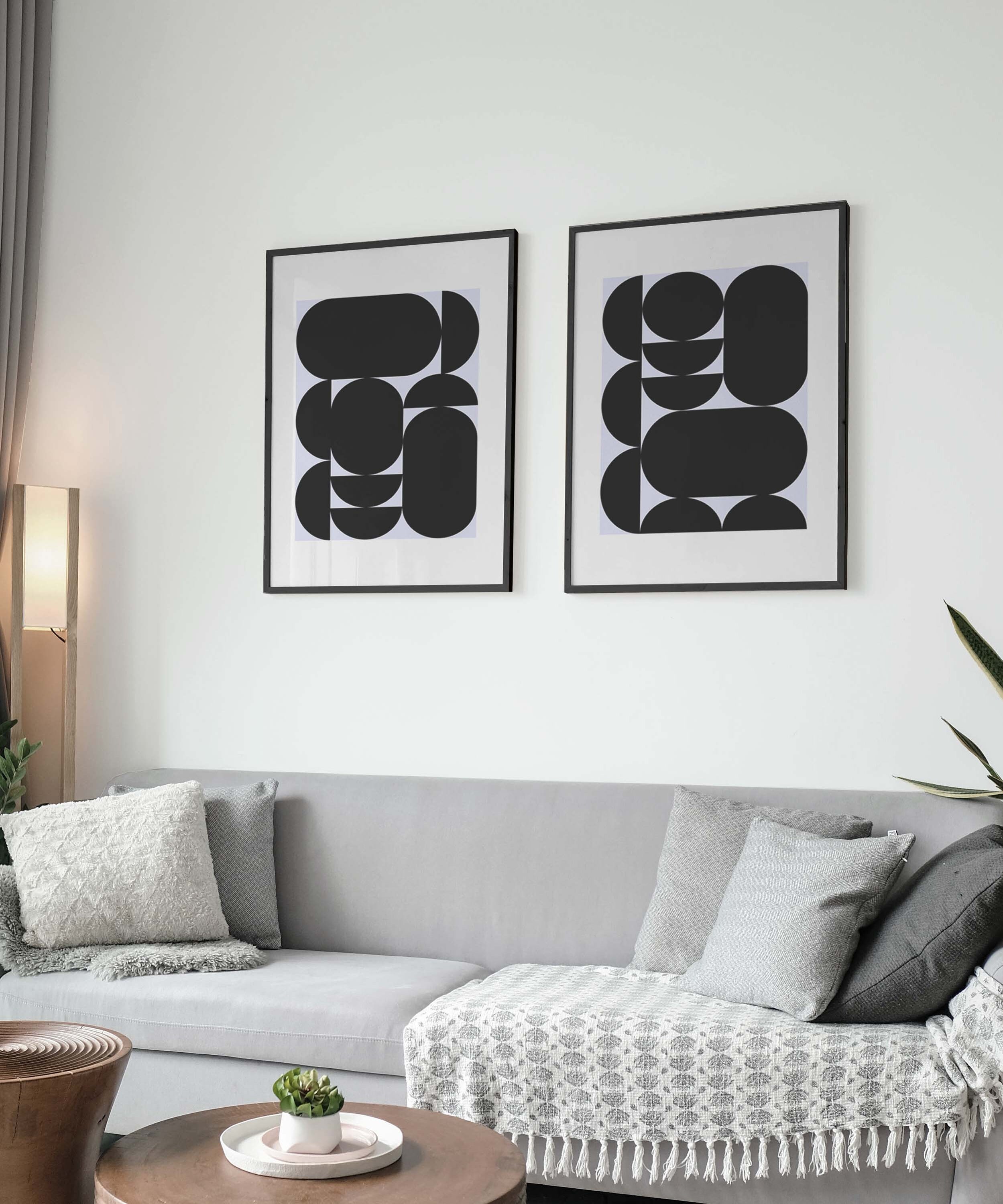 MINIMALIST Posters Abstract Printable Geometric Shapes Bauhaus ...