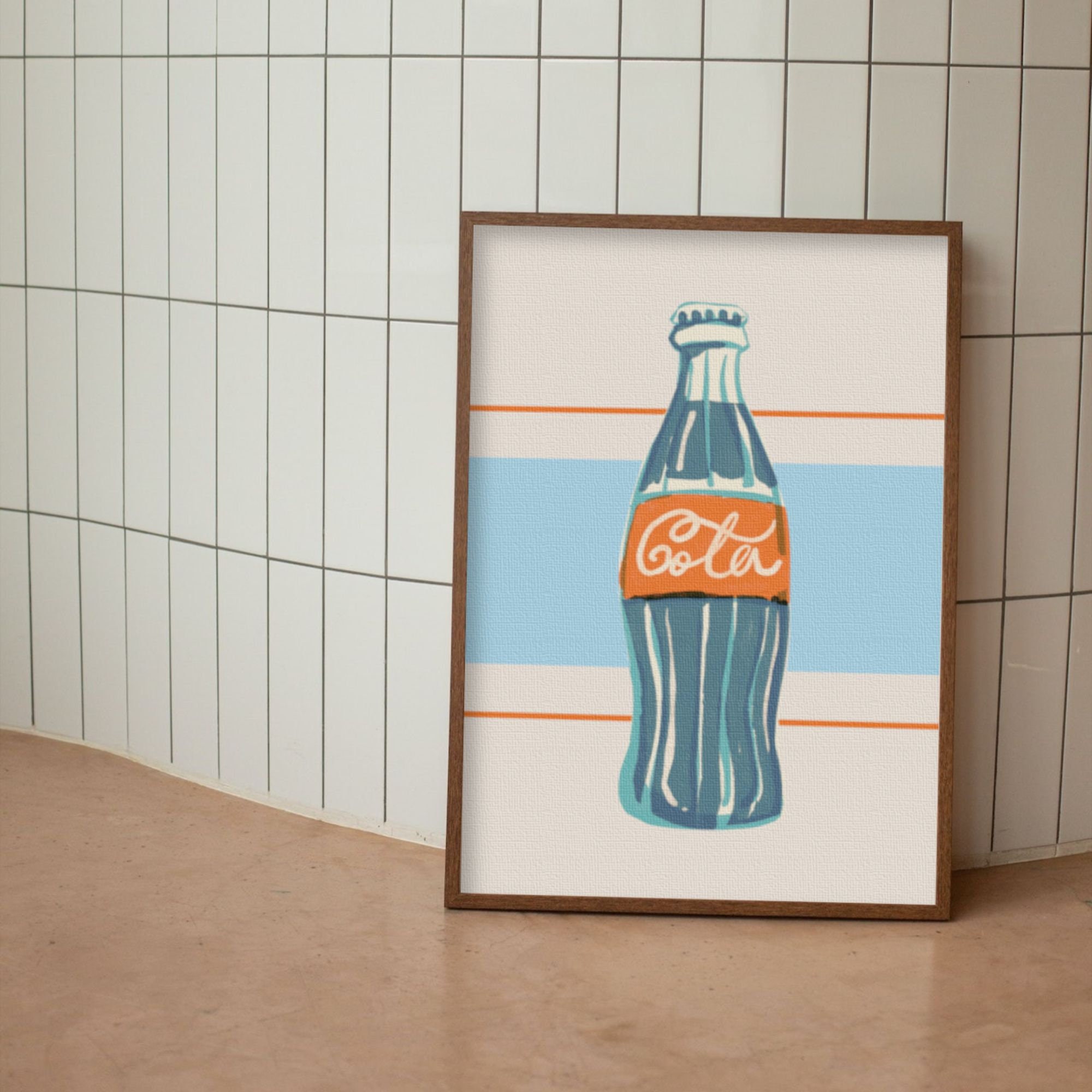Cola Print No1, Printable Coca Cola Bottle, Vintage Cola Poster, Coke ...