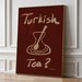 Turkish Coffee Print, Turkey, Marocco, Food, Kitchen Print, Retro ...