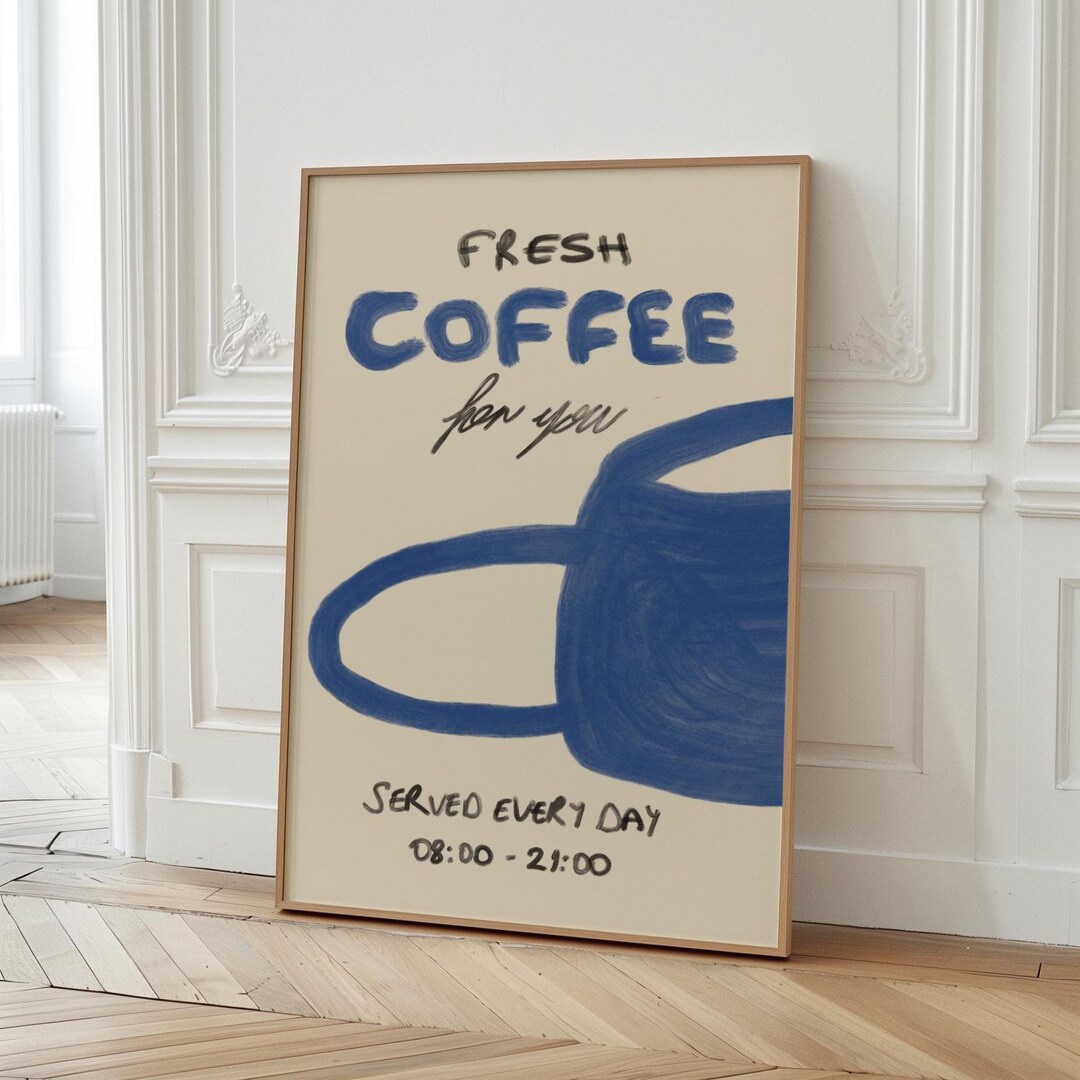 Espresso Poster: Minimalist Coffee Bar Art Print - Etsy