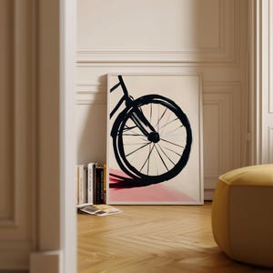 Bicycle Print, Modern Bike Print, Adventure Wall Art, Cyclist Home ...