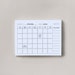 Blank Minimalist Monthly Calendar Pdf/printable - Etsy