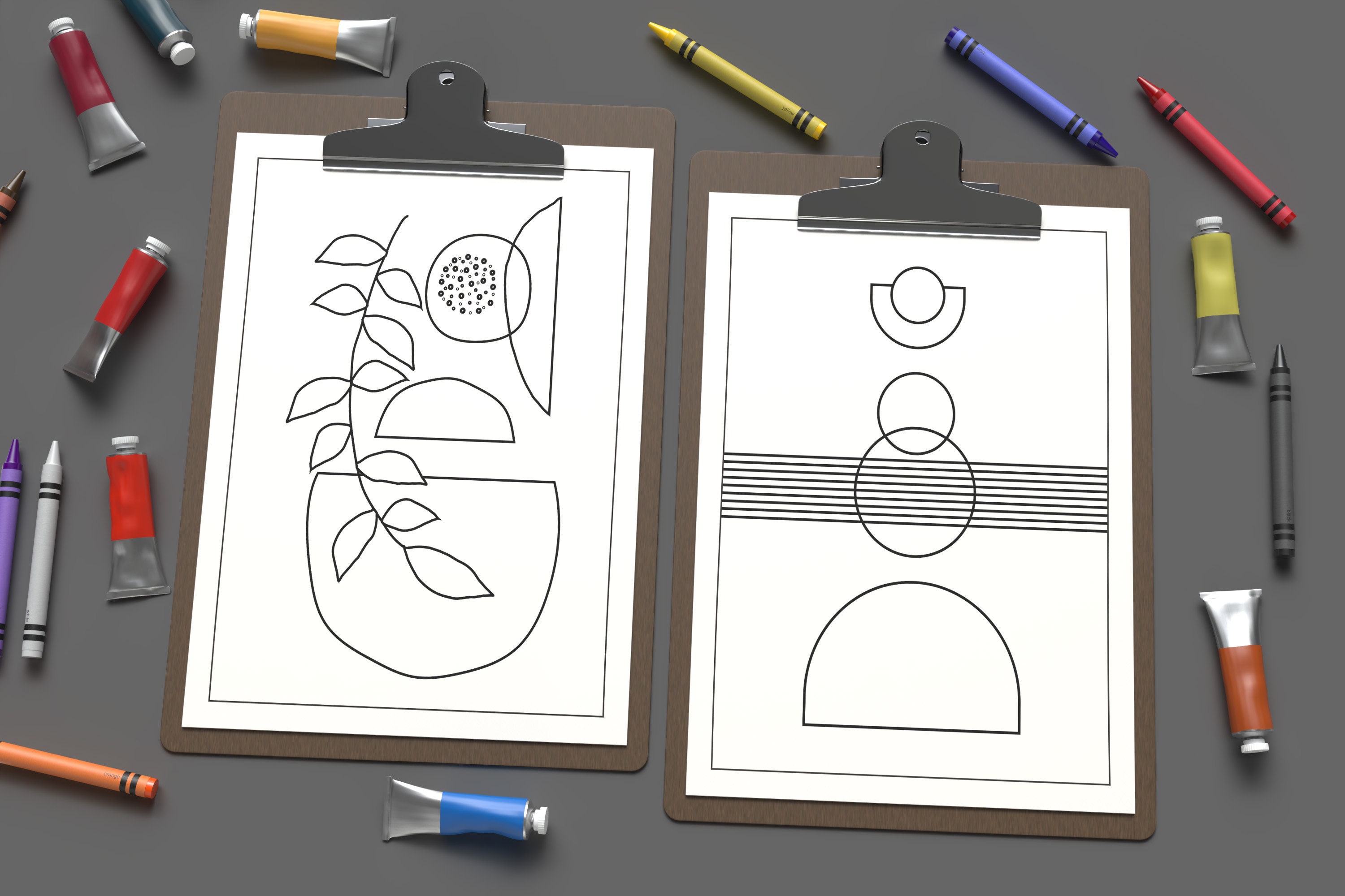 Modern Boho Coloring Page Pack | for Teens and Adults - Etsy