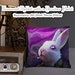 Illusionist Rabbit With a Peculiar Habit • Decorative Art Print Throw ...