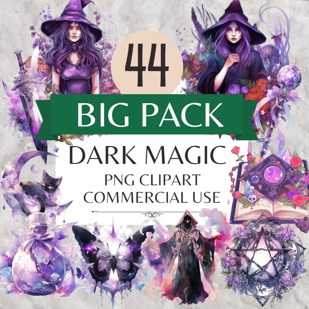 Dark Magic Clipart, Witch Clip Art Png, Magic Clip Art, Mystical ...