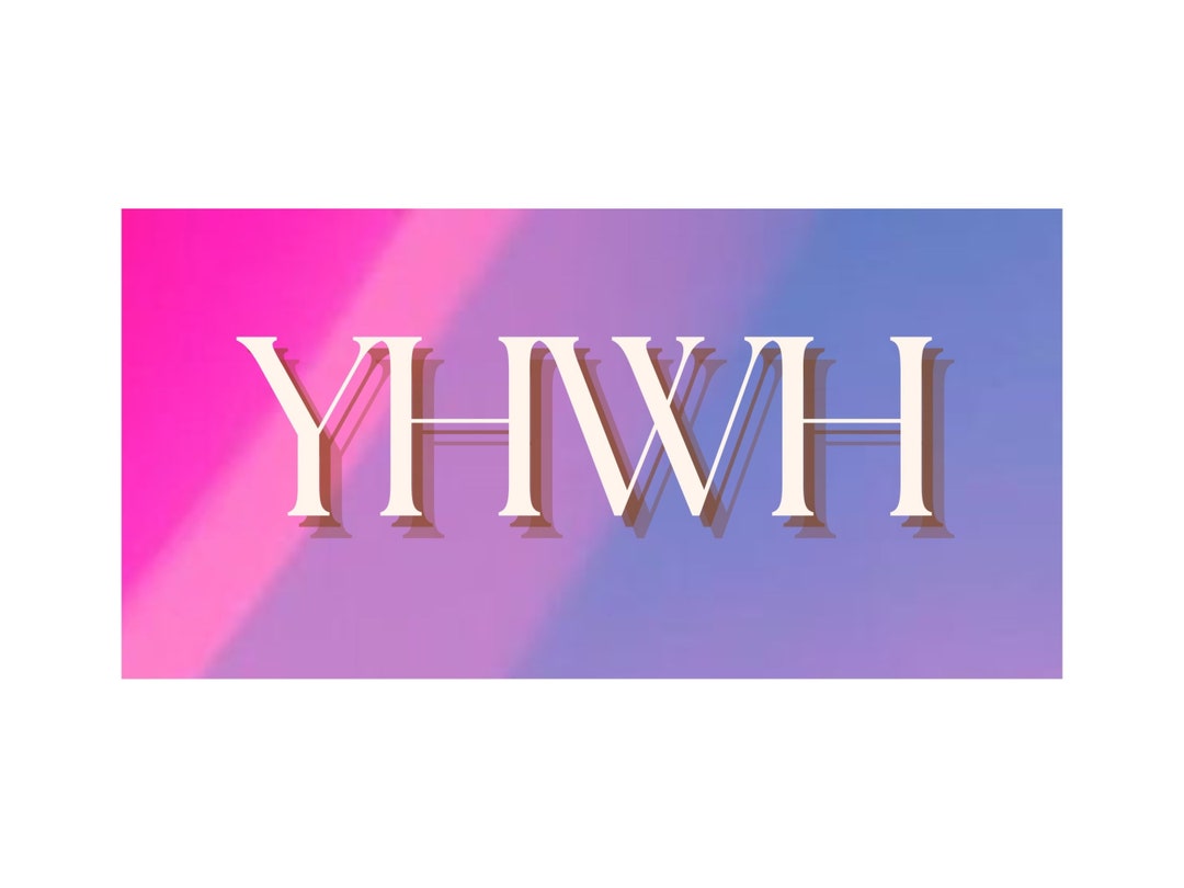 Bumper Sticker YHWH Car Stickers Car Accessories Faith Based Christian ...