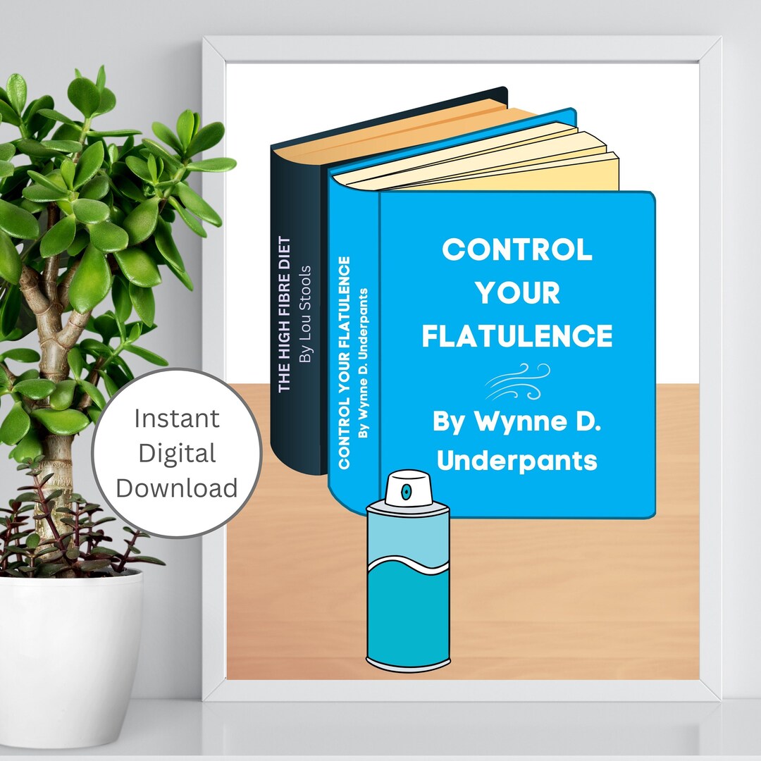 Control Your Flatulence Funny Digital Art Download for Home - Etsy