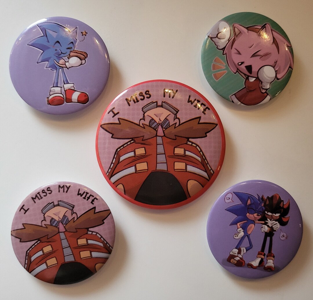 Sonic Pin Badges/ Buttons!! - Etsy
