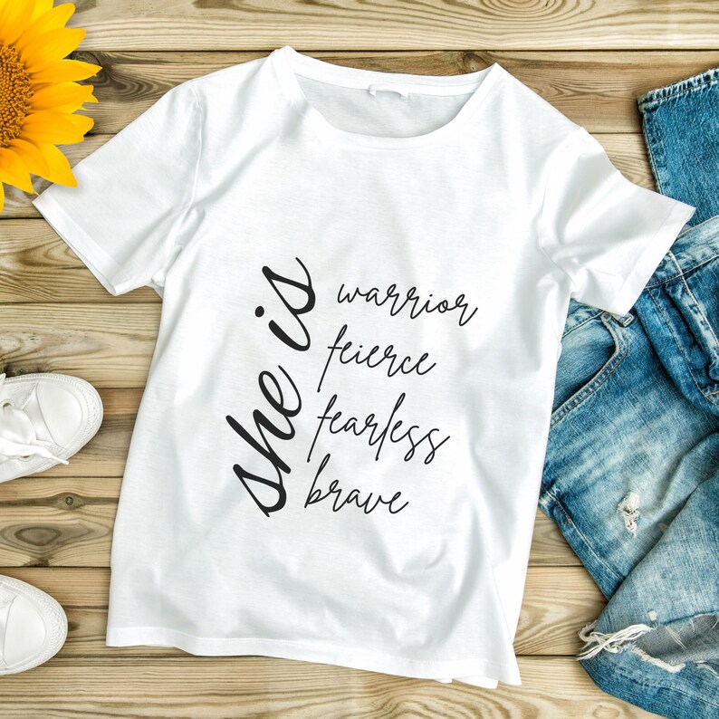 She is SVG, Strong SVG, Fierce SVG, Brave Svg, Warrior, Women ...