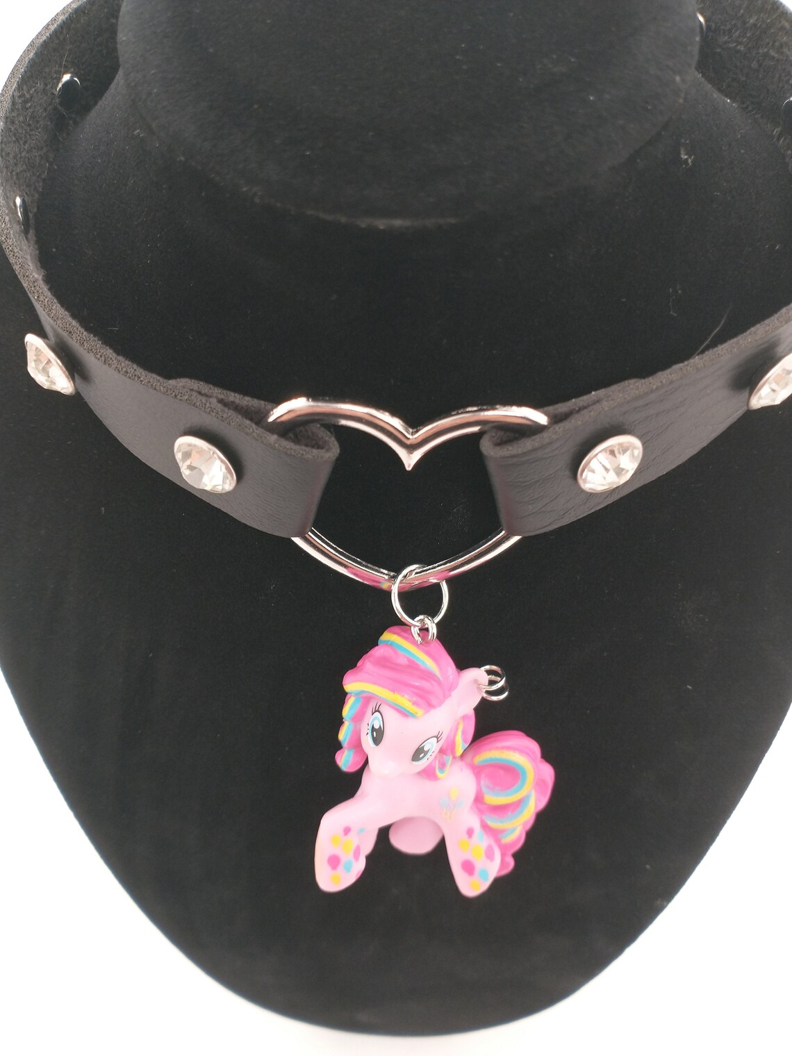 Pinkie Pie My Little Pony Gothic Choker Pink OOAK Handmade - Etsy