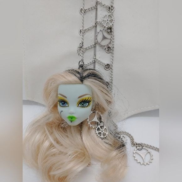 Frankie Stein Monster High Corset Belt White Silver Chains Gothic Punk ...