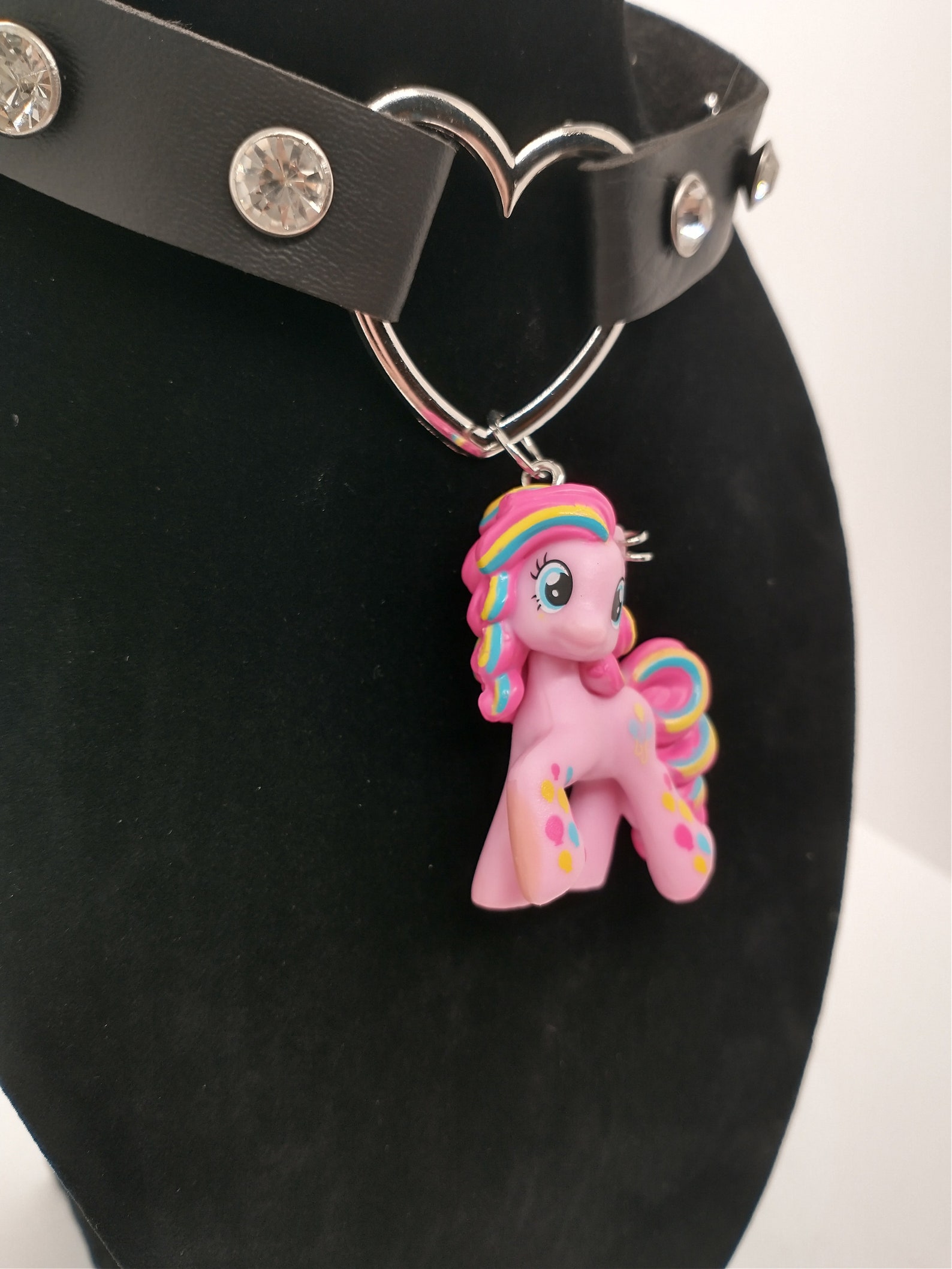 Pinkie Pie My Little Pony Gothic Choker Pink OOAK Handmade - Etsy