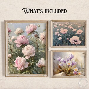 Spring Print Set of 12 Printable Wall Arts, Springtime Floral Wall ...
