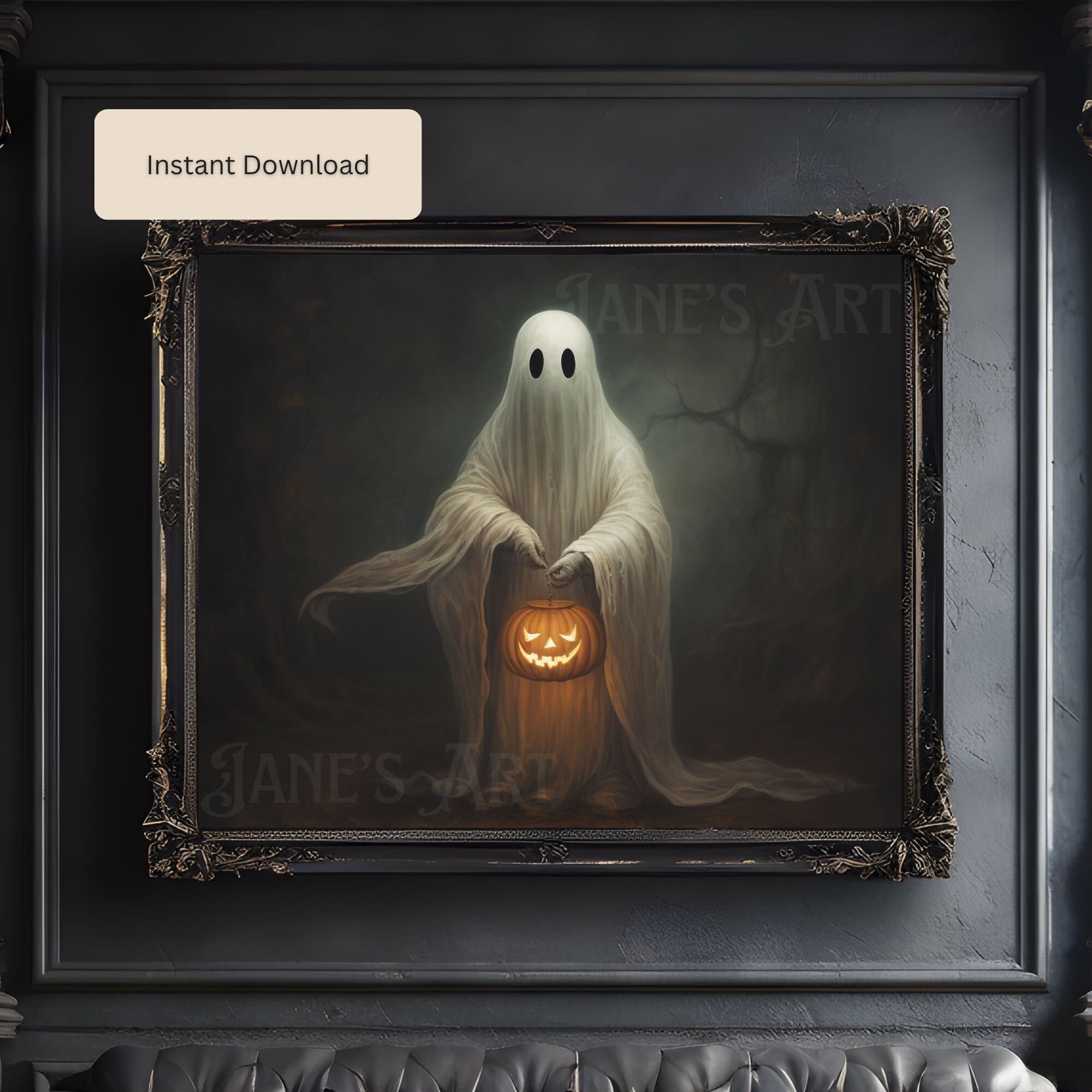 Halloween Wall Art Printable Spooky Wall Art Dark Academia - Etsy