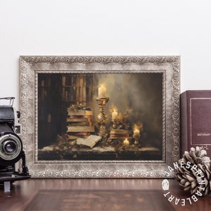 Cozy Winter Print Poster to Download, Christmas Bookish Printable Wall ...