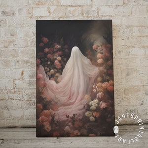 Fall Pink Halloween Ghost Digital Download, Cute Pastel Halloween ...