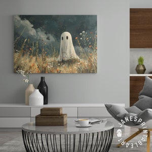 Fall Ghost Picture Printable Wall Art, Dark Academia Spooky Decor ...