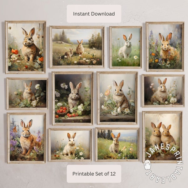 Bunny Wall Art - Etsy