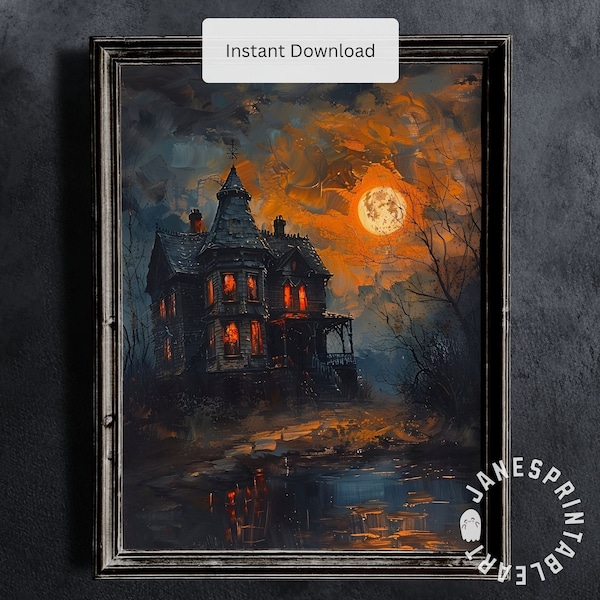 Poster Haunted House - Etsy