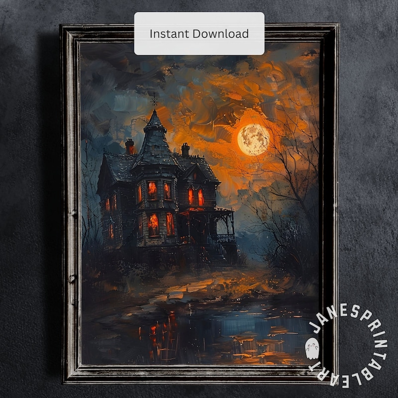 Haunted House Posters - Etsy