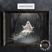 Ghost Painting Landscape Digital Download, Spooky Ghost on a Swing in ...