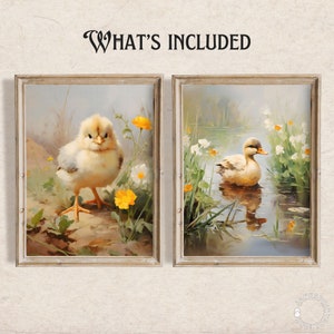 Easter Wall Art Bundle of 12 Pictures, Spring Printable Wall Art Set of ...