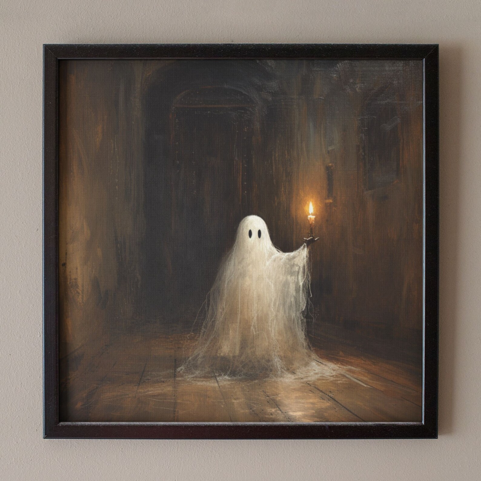 Cute Little Ghosts Gallery Set of 7 Art Piece, Vintage Halloween Prints ...