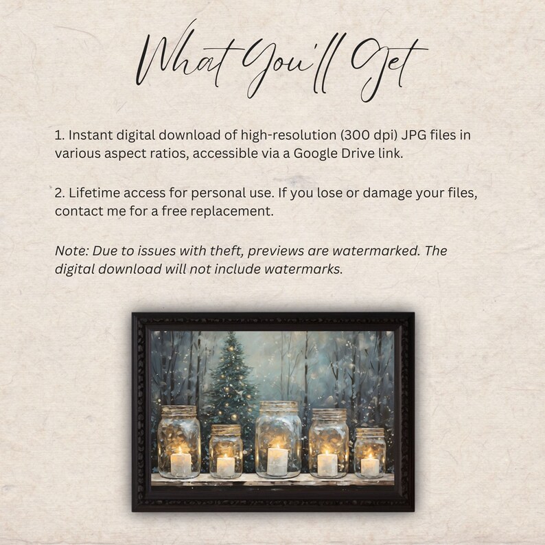 Pastel Christmas Tree Printable Wall Art Digital Download, Vintage ...