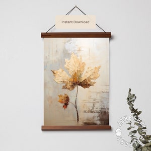 Minimalist Fall Digital Print to Download, Neutral Farmhouse Fall Decor ...