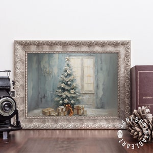 Pastel Christmas Tree Printable Wall Art Digital Download, Vintage ...