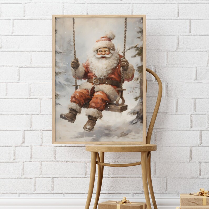 Printable Art of Santa Clause Instant Download, Vintage Christmas ...